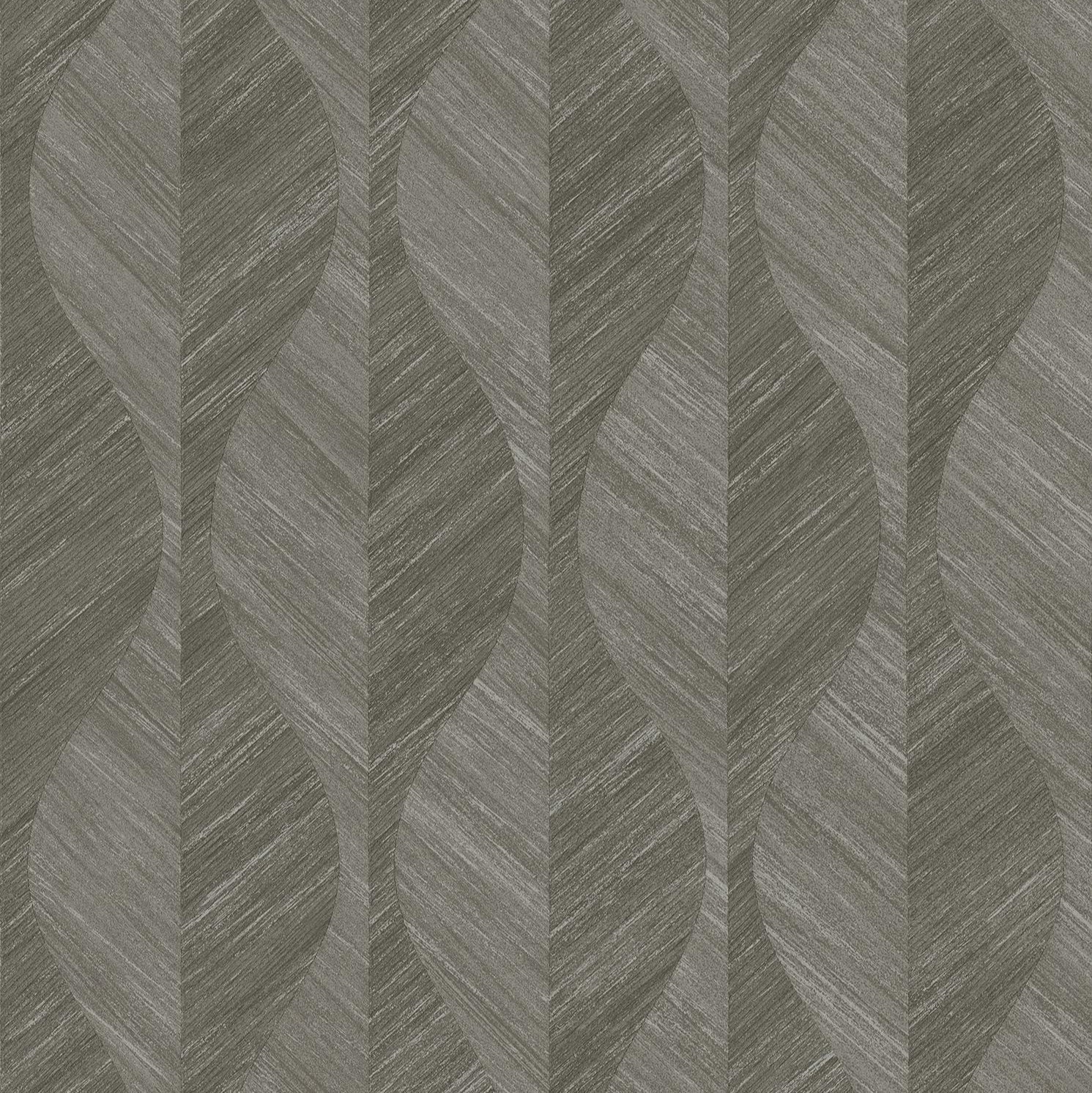 Leaf Pattern BRR2509 - Gray – Wallpaper Store Miami